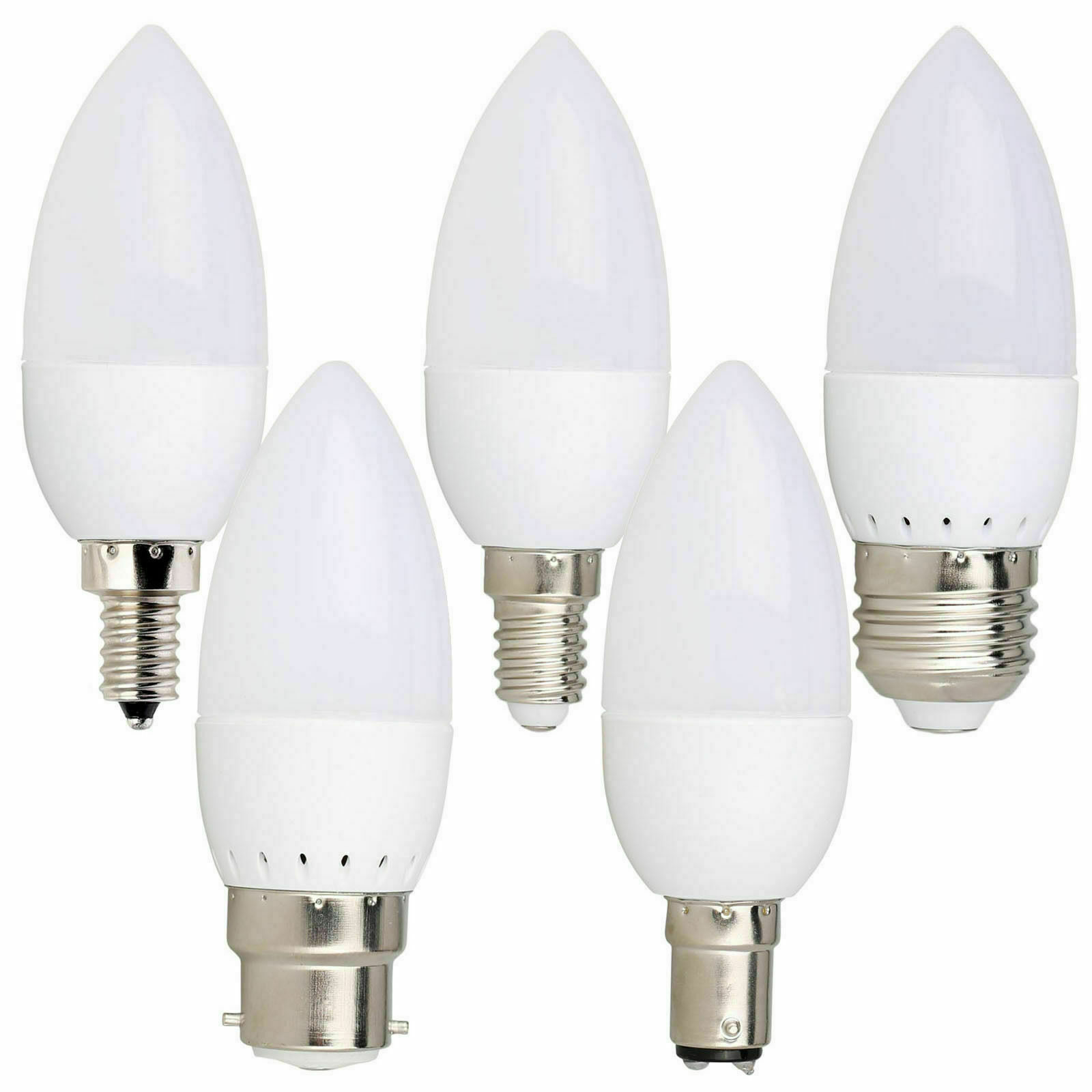 E27 E14 B22 B15 3W LED Small Bayonet Candle Light Bulbs Small Screw ...
