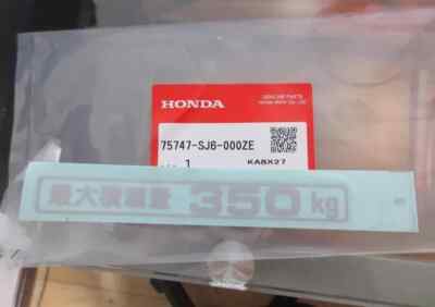 Oem rear "350kg " Load Capacity -Decal Honda fits any ACTY Genuine ...