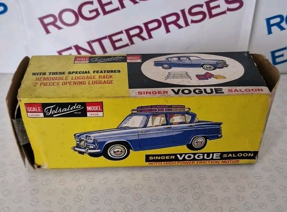 Vintage Telsalda Plastic Singer Vogue Saloon With Original Box ...