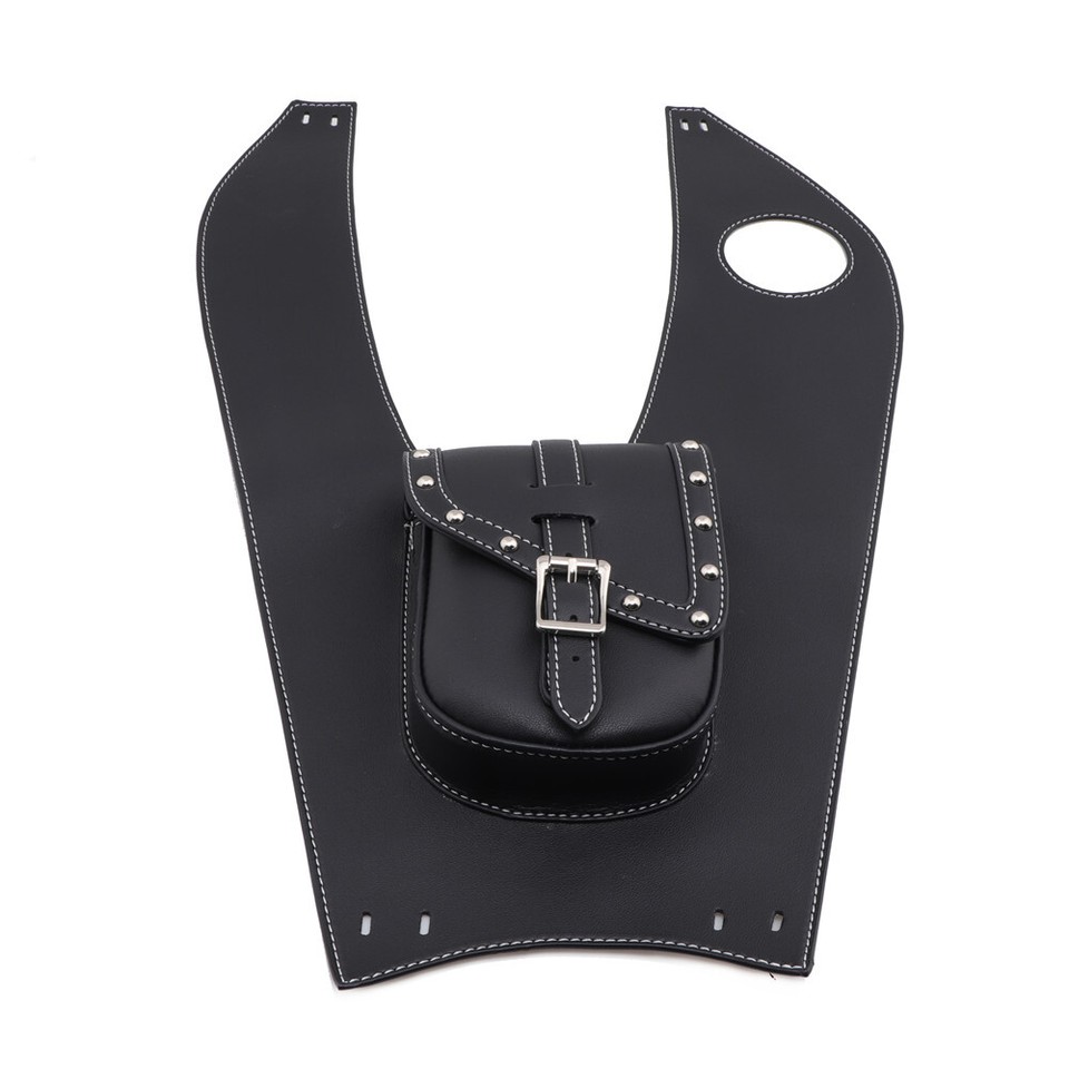 PU Leather Tank Cap Panel Cover Bag For Kawasaki Vulcan VN500 VN800 ...