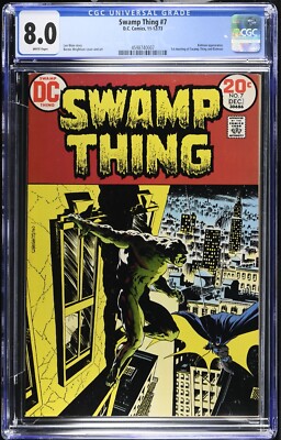 Swamp Thing #7 (1973) Key 1st Meeting with Batman CGC 8.0 NY017 | eBay