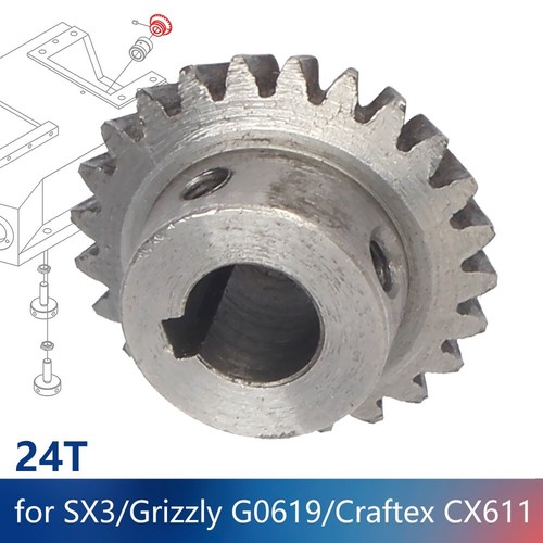 Mini Mill Taper Gear for SIEG SX3/Grizzly G0619/JMD-3S/Craftex CX611 ...