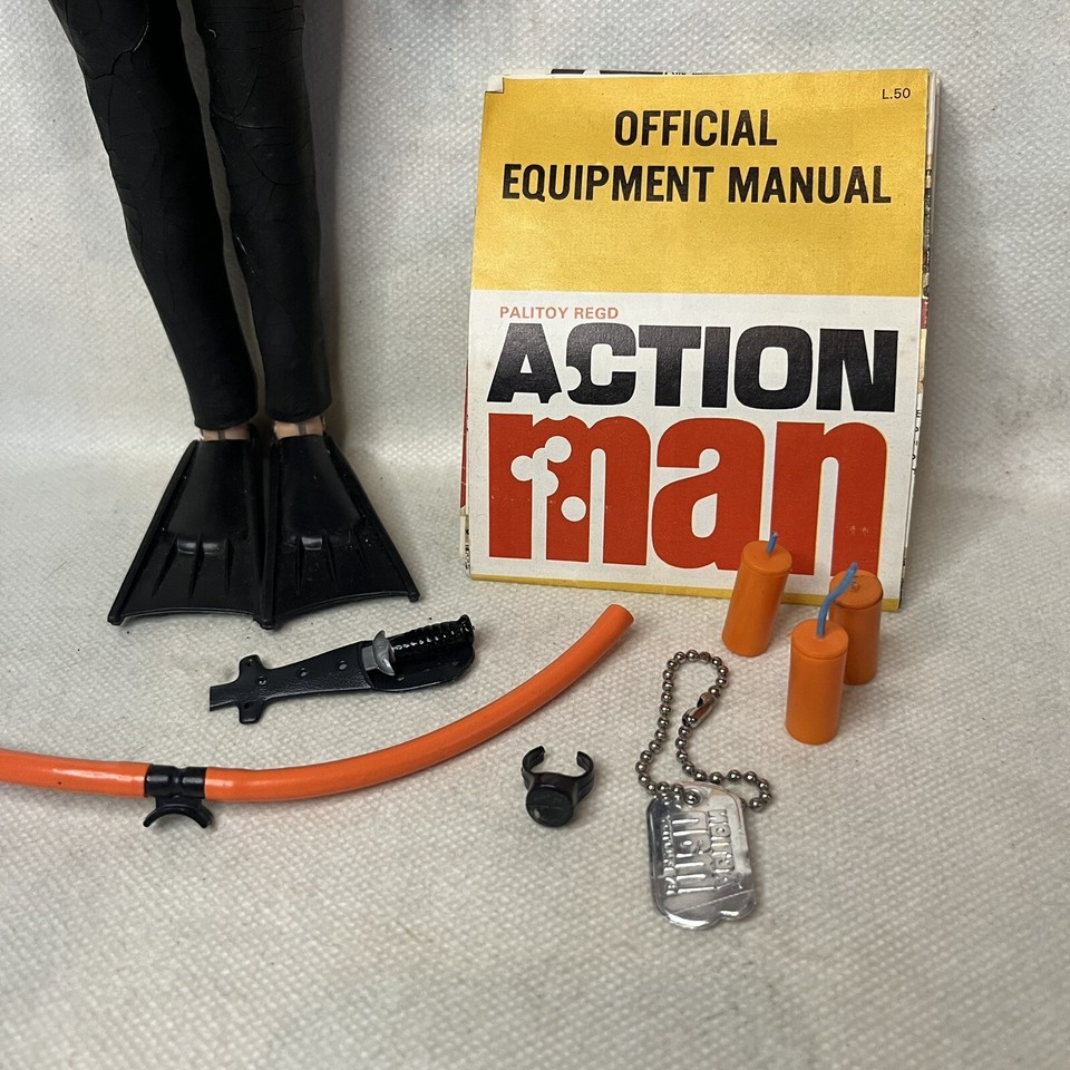 Vintage Action Man Frogman Underwater Demolition Complete 94239020 ...