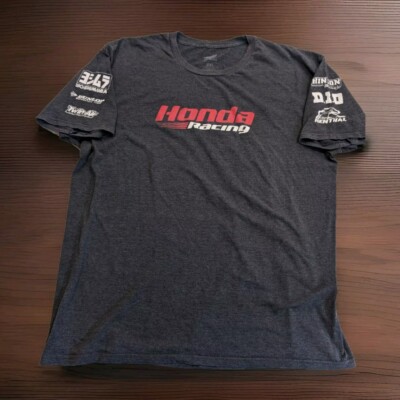 HONDA RACING Shirt Mens XXL Red Logo Yoshimura Back And Front | eBay