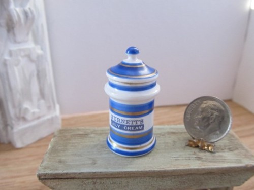 Artisan Terry Curran Porcelain Apothecary Jar Urn Dollhouse Miniature 1 ...