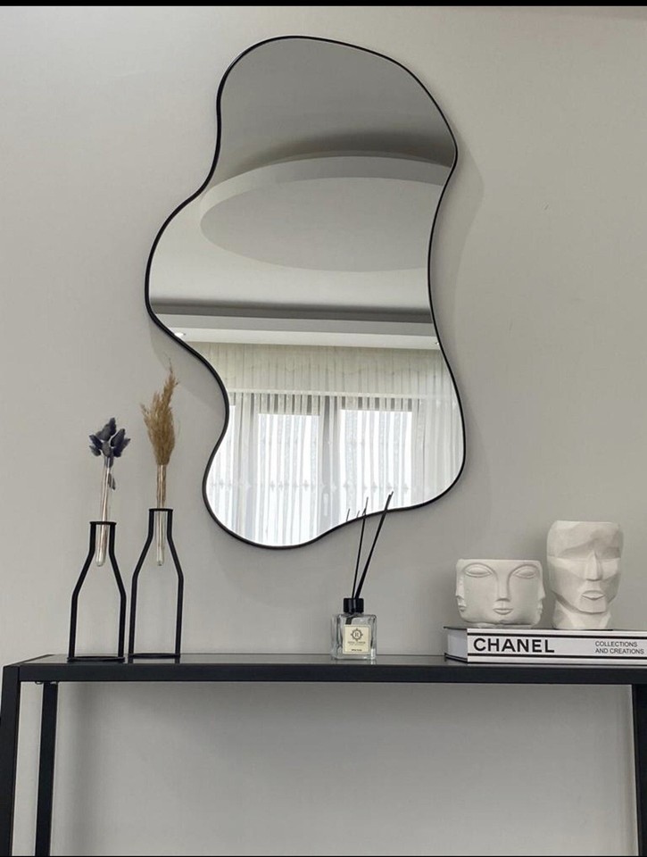 Handmade Asymmetrical Mirror, Aesthetic Mirror, Mirror Home Decor ...