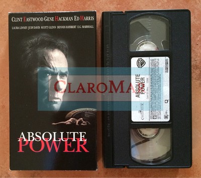 ☀️ Absolute Power VHS Movie Clint Eastwood Gene Hackman Ed Harris MINT ...