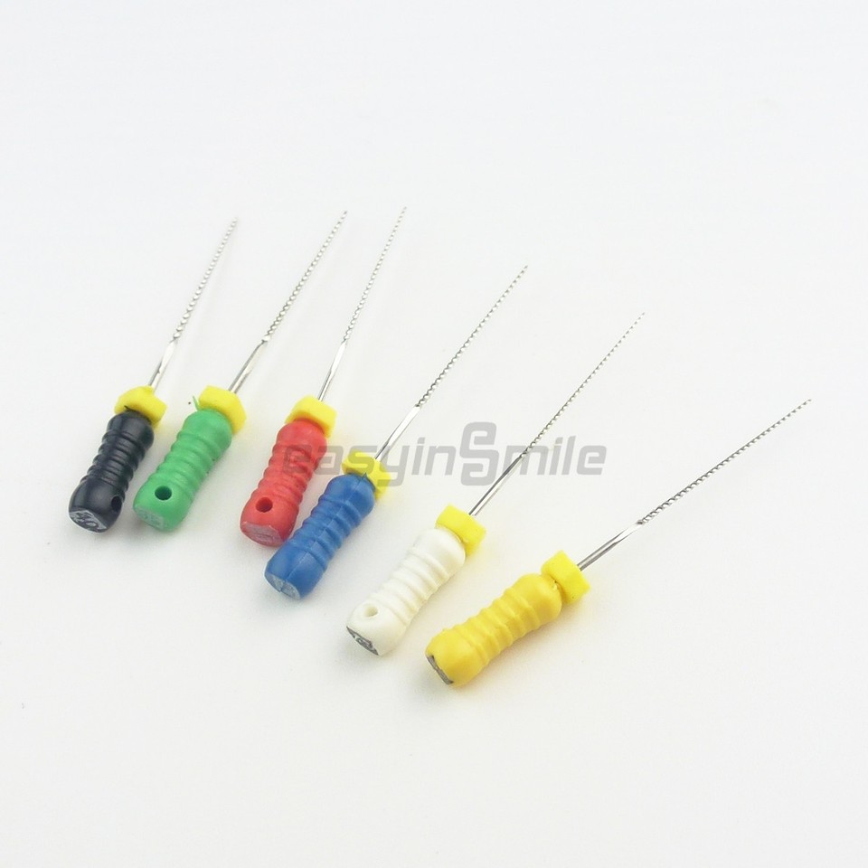 60pc Dental Endo Root Canal File K-files 25mm Stainless Steel #6#8#10 ...