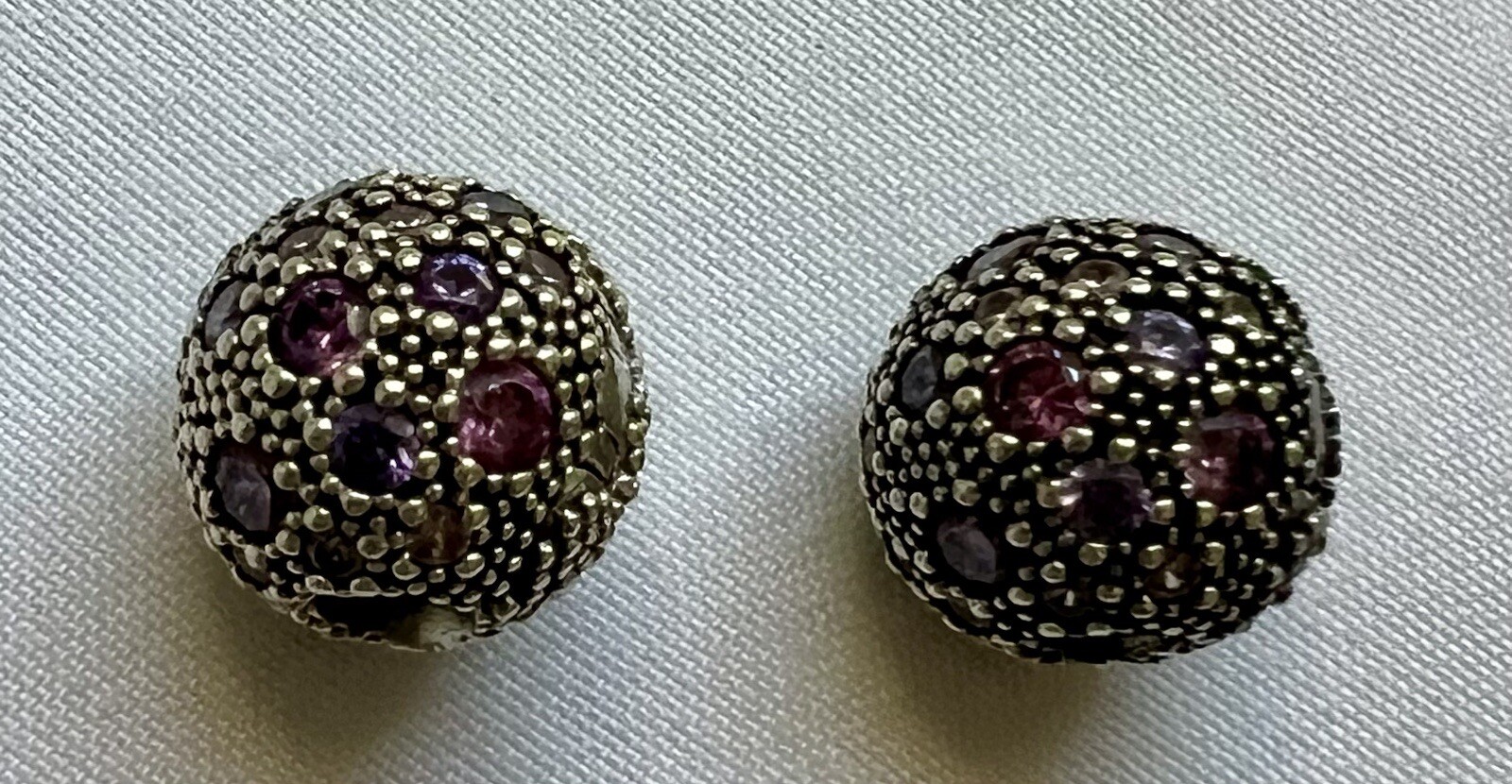 Authentic Pandora Fancy Purple/Pink Cosmic Stars Clip… - Gem