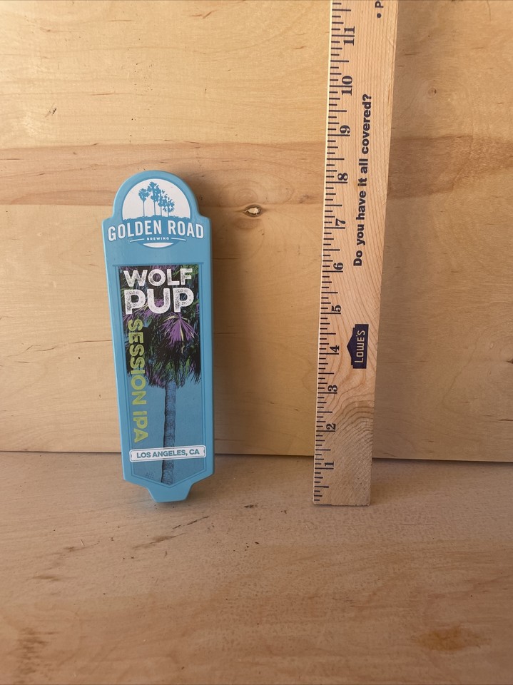 Golden Road Wolf Pup Session IPA Los Angeles, CA. Beer Tap Handle 8.5 ...