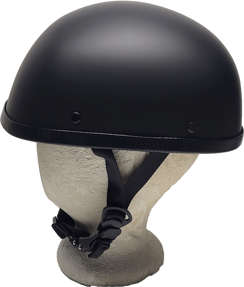 FLAT BLACK BEANIE HELMET LOW PROFILE BIKER MOTORCYCLE NOVELTY HELMET | eBay