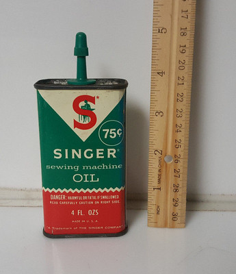 Vintage Oil Can singer sewing machine oil 4oz | eBay