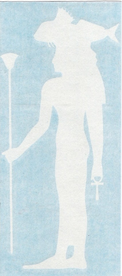 Hatmehit Egyptian Fish-Goddess - Deity Car Window Vinyl Decal Sticker ...