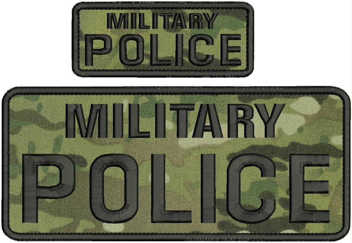 MILITARY POLICE Embroidery Patches 4x10 and 2x5 hook on back multicao ...