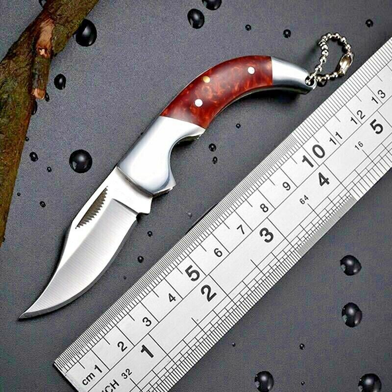 Mini Pocket Knife Folding Blade Pocket Knife Hunting Camping Survival ...