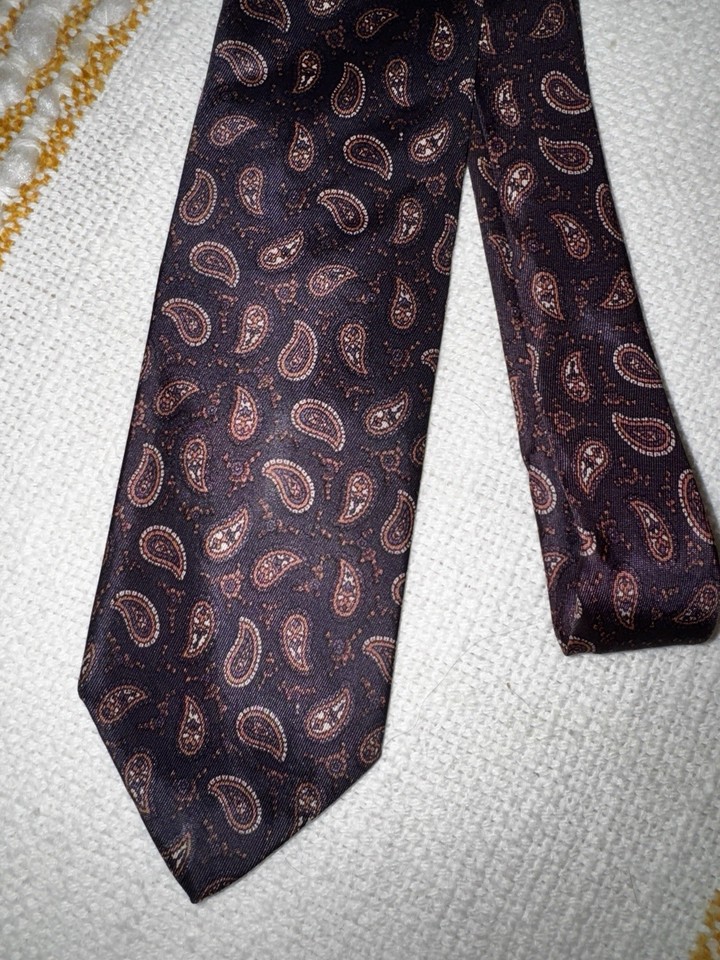 AUSTIN REED made in ENGLAND Men’s 100% Silk Tie Burgundy 80s MCM Mod | eBay