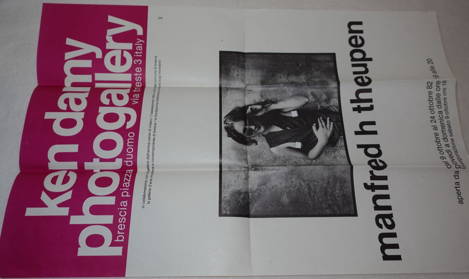 Ken Damy Photo Gallery Brescia Italy Theupen 1982 Vintage Original Art ...