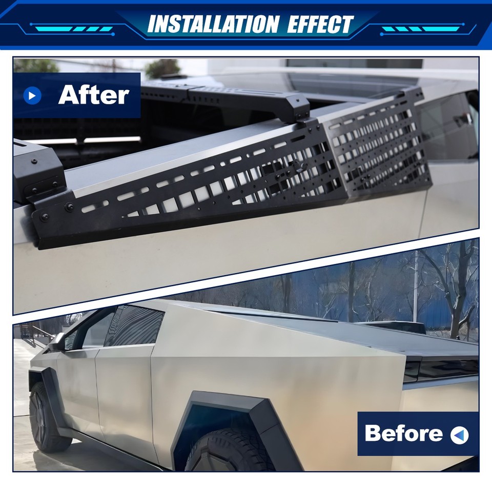 For 2024-2026 Tesla Cybertruck Molle Panel Metal Molle Panel ...
