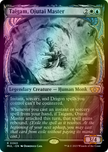 Taigam, Ojutai Master SHOWCASE HALO FOIL, Multiverse Legends, MTG MUL ...