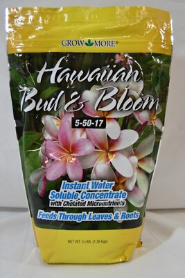 Grow More Hawaiian Bud and Bloom 5-50-17, 3-Pound Resealable Bag | eBay