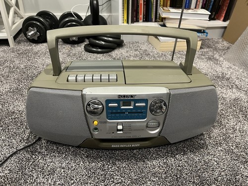 Sony CFD-V7 Boombox Stereo Compact Disc CD Cassette Tape Radio | eBay