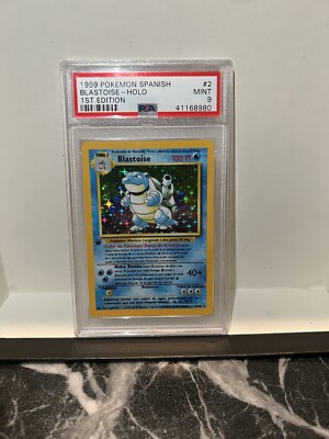 Pokemon PSA 9 Blastoise Holo 1st Edition Spanish Base Set #2 | eBay