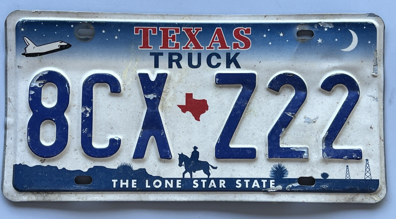TEXAS SPACESHIP LONE STAR STATE OIL DERRICKS LICENSE PLATE#8CXZ22 | eBay