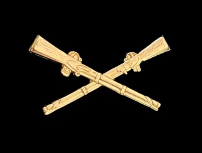 US ARMY INFANTRY CROSSED RIFLES PIN LARGE (P32-3) | eBay