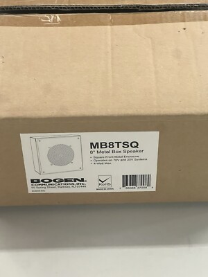 BOGEN COMMUNICATIONS INC. 8 METAL BOX SPEAKER (70 V / 25 V SYSTEMS) P/N ...