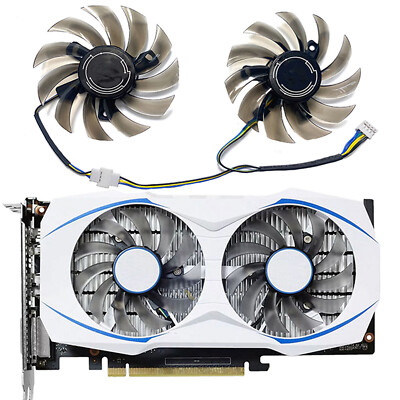 1 Pair Graphics Card Cooling Fans Accessories For ASUS GTX1050 1050ti ...