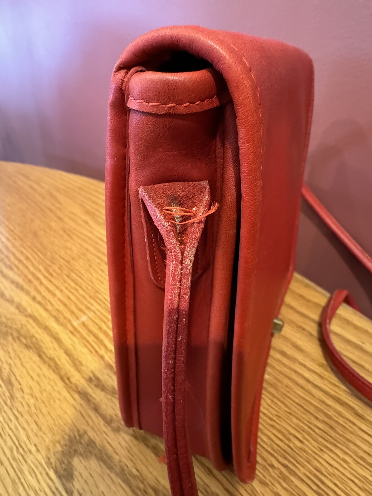 ️ Coach Compact Pouch Leather 9620 Crossbody Bag - V… - Gem