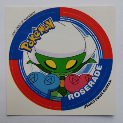 2007 POKEMON Navarrete Slammer Sticker #074 ROSERADE Peru Edition | eBay