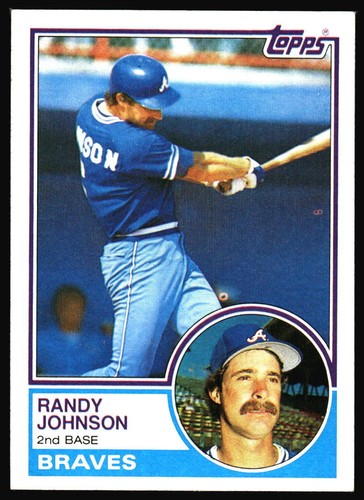 1983 Topps Randy Johnson Rookie #596 Atlanta Braves | eBay