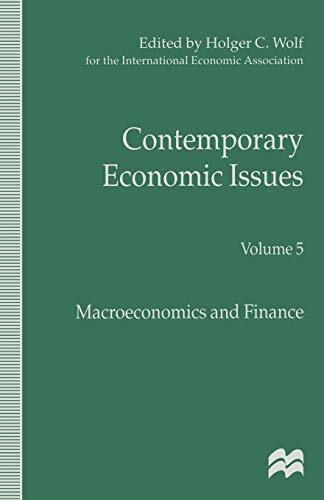 Contemporary Economic Issues : Macroeconomics and Finance 9781349260744 ...