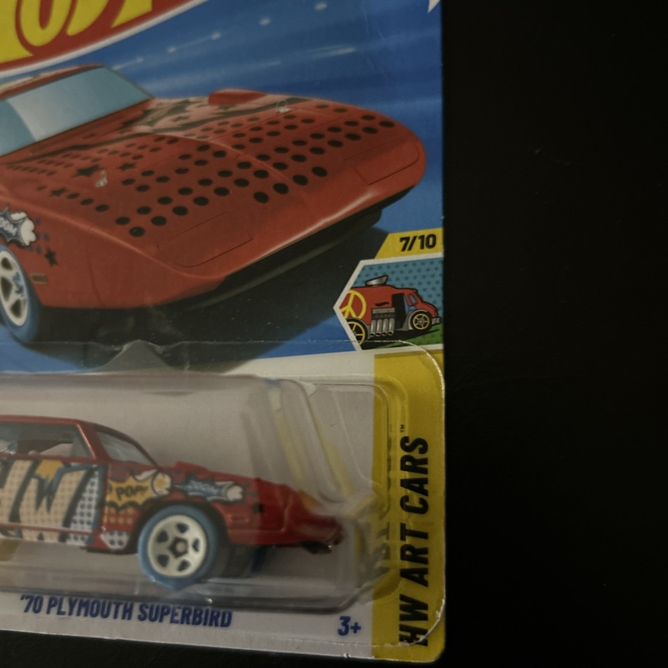 Hot Wheels Art Cars 1970 Plymouth Super bird Red 87/250 | eBay