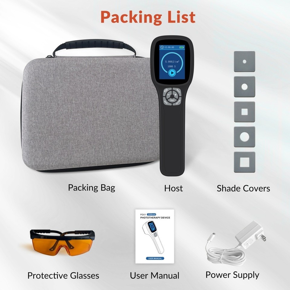 308nm UVB Phototherapy Device for Skin Disorder Treatment Home Use ...