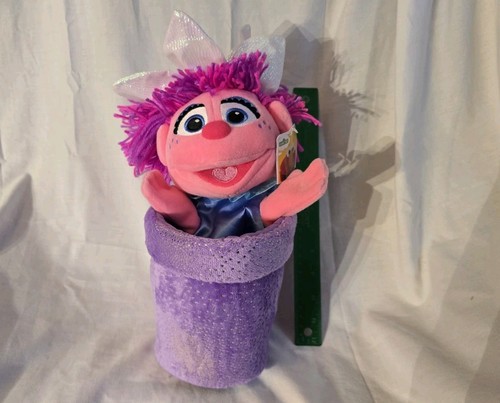 New 13" Abby Cadabby Plush PUPPET in Flower Pot Sesame Street Girl ...