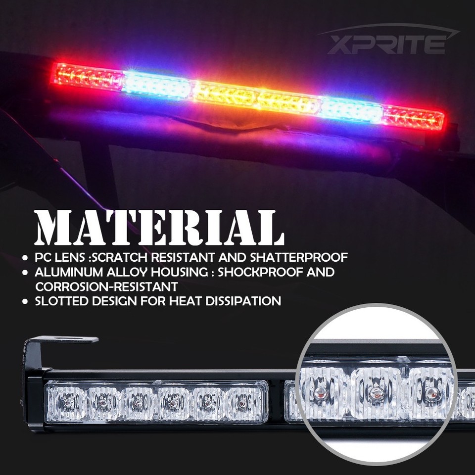 36" Rear LED Chase Light Bars w/Strobe Brake Reverse Turn Signal UTV ...