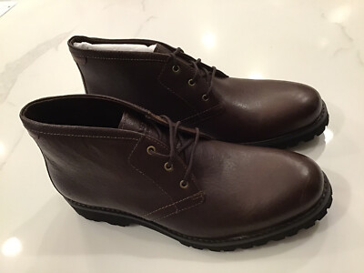 H.S. Trask Dark Brown Garrett Chukka Boots American Bison Leather Men’s ...