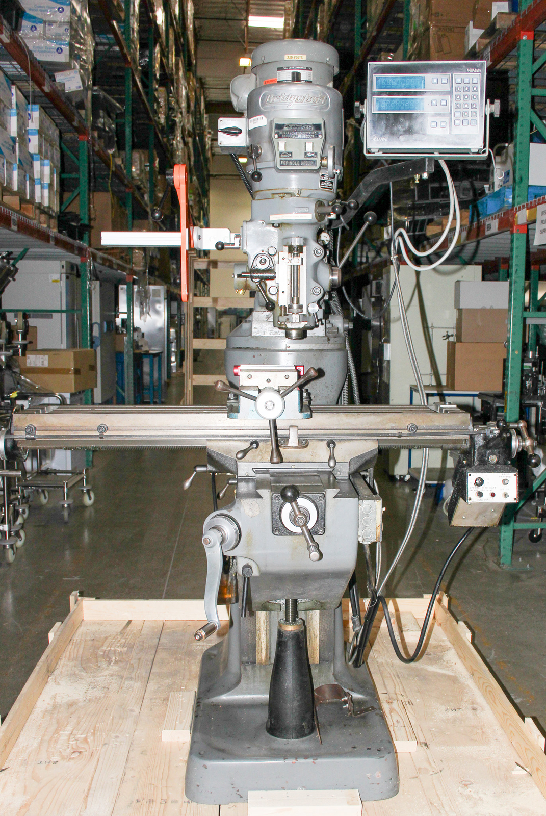 Bridgeport Milling Machine w/ 8F Powerfeed Acu-Rite MillMate Digi ...