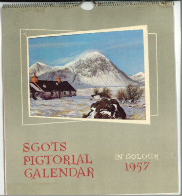 Vintage Scots Pictorial Calendar 1957 Full Color | eBay