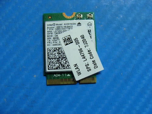 HP 15-dw2063st 15.6" Genuine Laptop Wireless WiFi Card AX201NGW L44796 ...