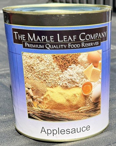 Maple Leaf Company Long Term Storage Emergency Food Applesauce Can ...