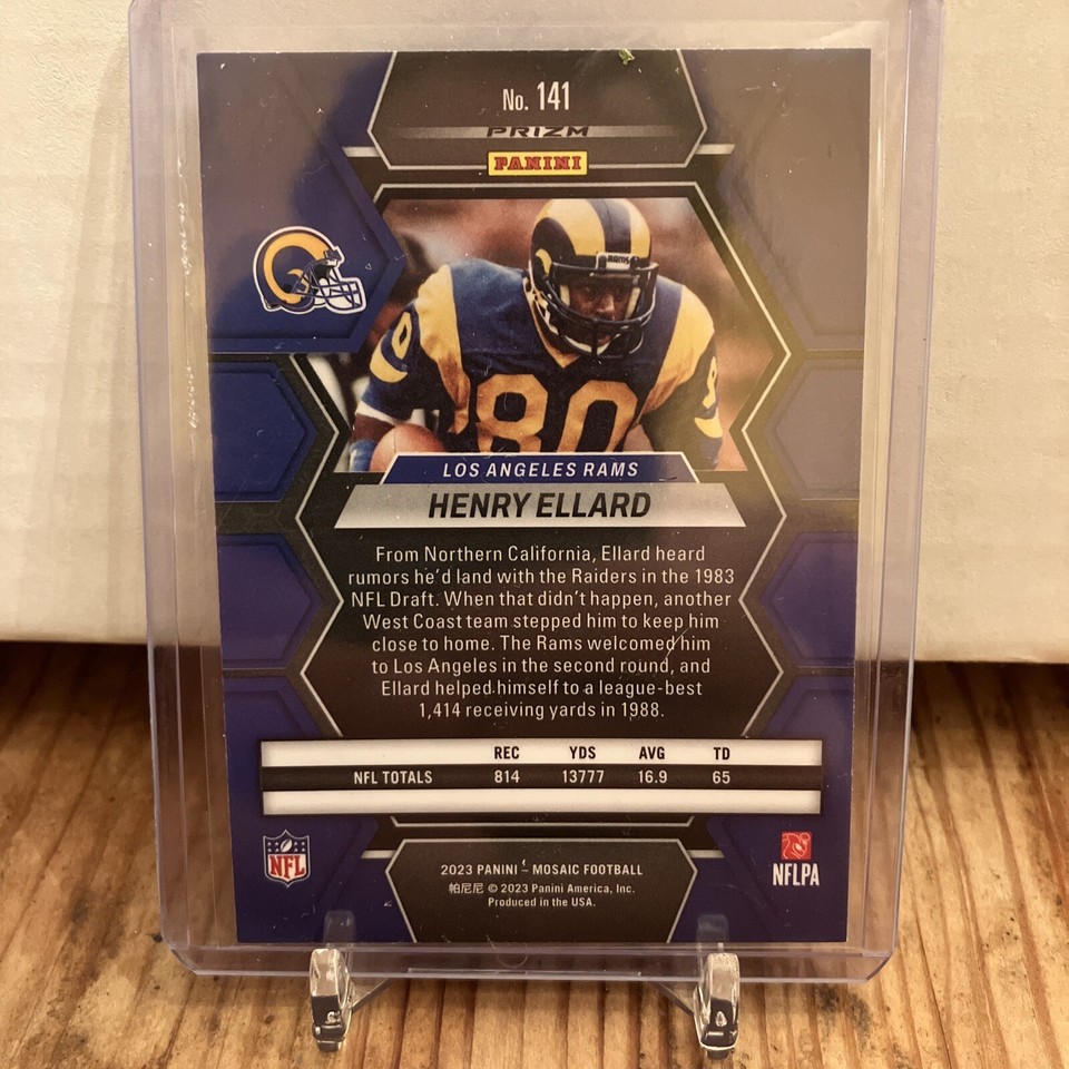 2023 Mosaic - HENRY ELLARD - Blue Reactive Prizm - Rams #141 | eBay
