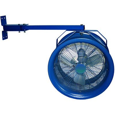 18" Loading Dock Fan - 3,800 CFM - 115 Volt - 1 Phase - 2,700 sqft - 80 ...