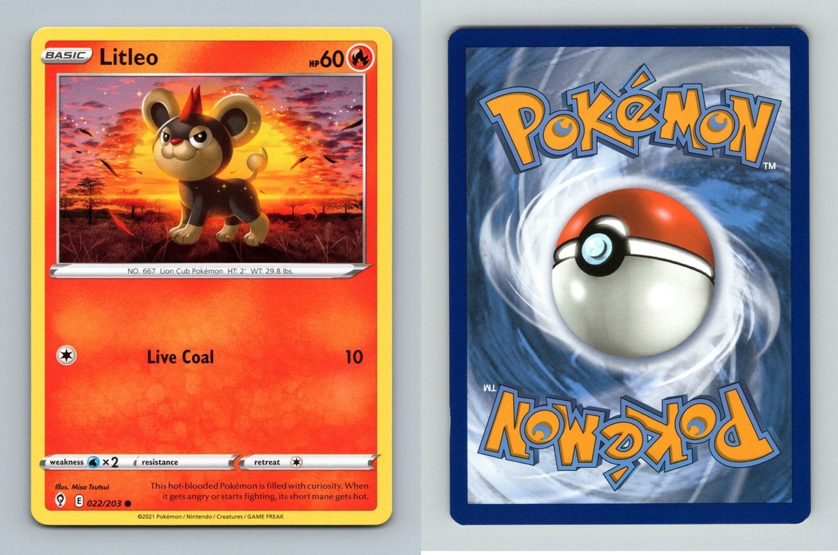 Pokemon Litleo Card