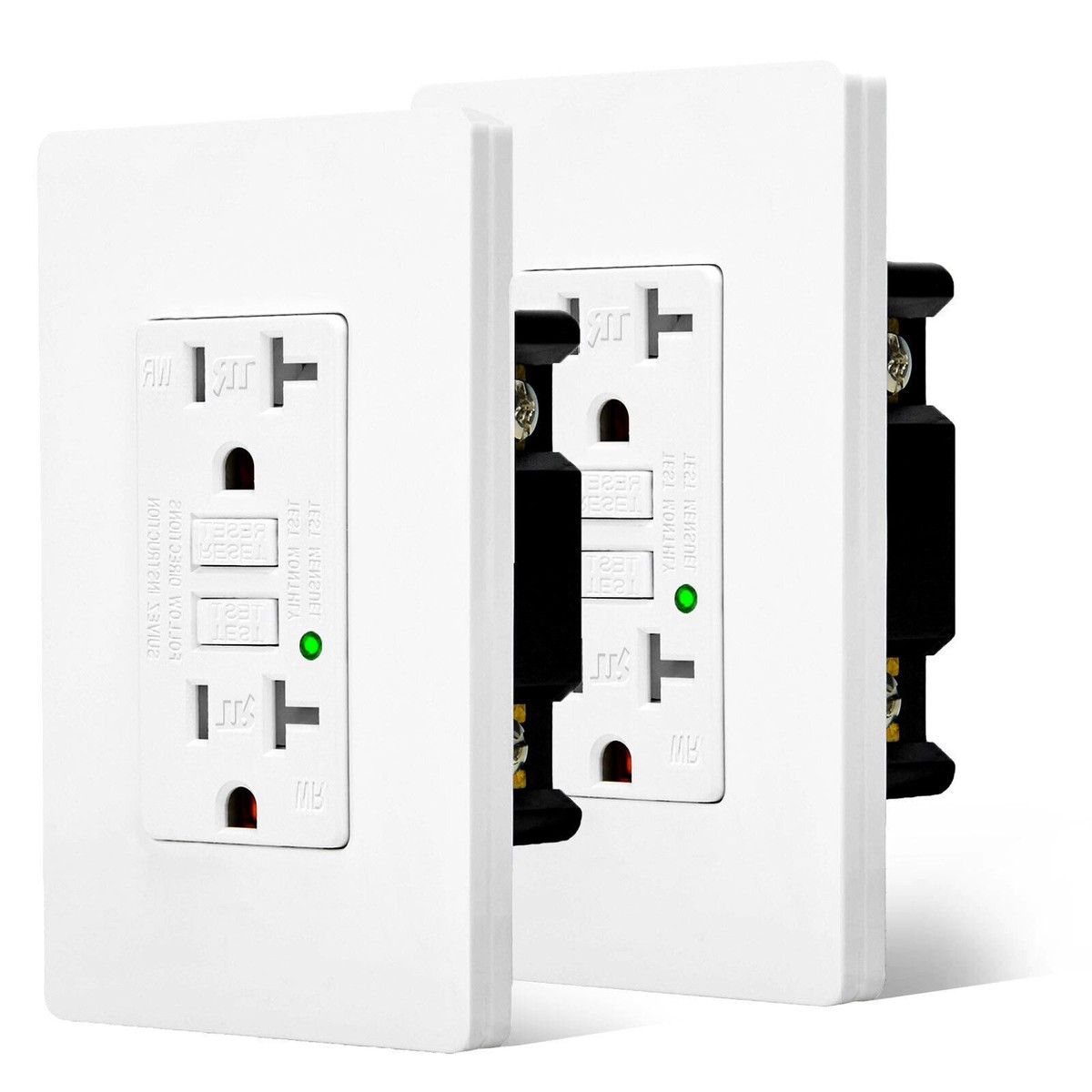 Class B Gfci Receptacle Leviton GFCI Outlet 20-Amp, 4-Pack - Slim ...