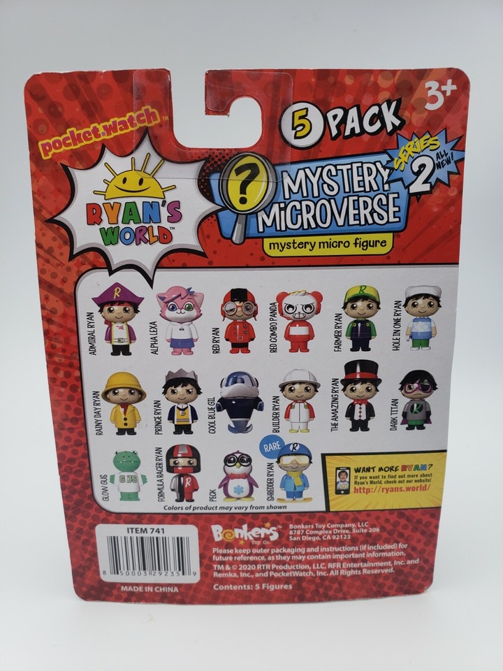 Ryans World Mystery Microverse The Amazing Ryan & Mystery Micro Figure ...