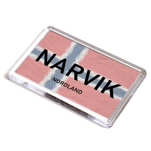 FRIDGE MAGNET - Narvik - Nordland - Norway Flag | eBay