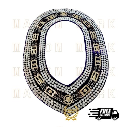 Masonic OES Chain Collar Order of the Eastern Star Purple Velvet ...